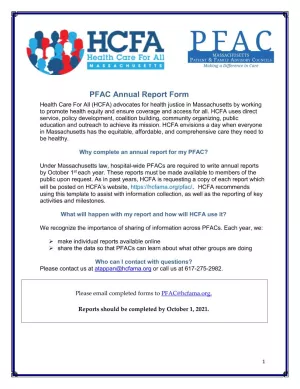 PFAC Annual Report 2021 | Tufts Medicine